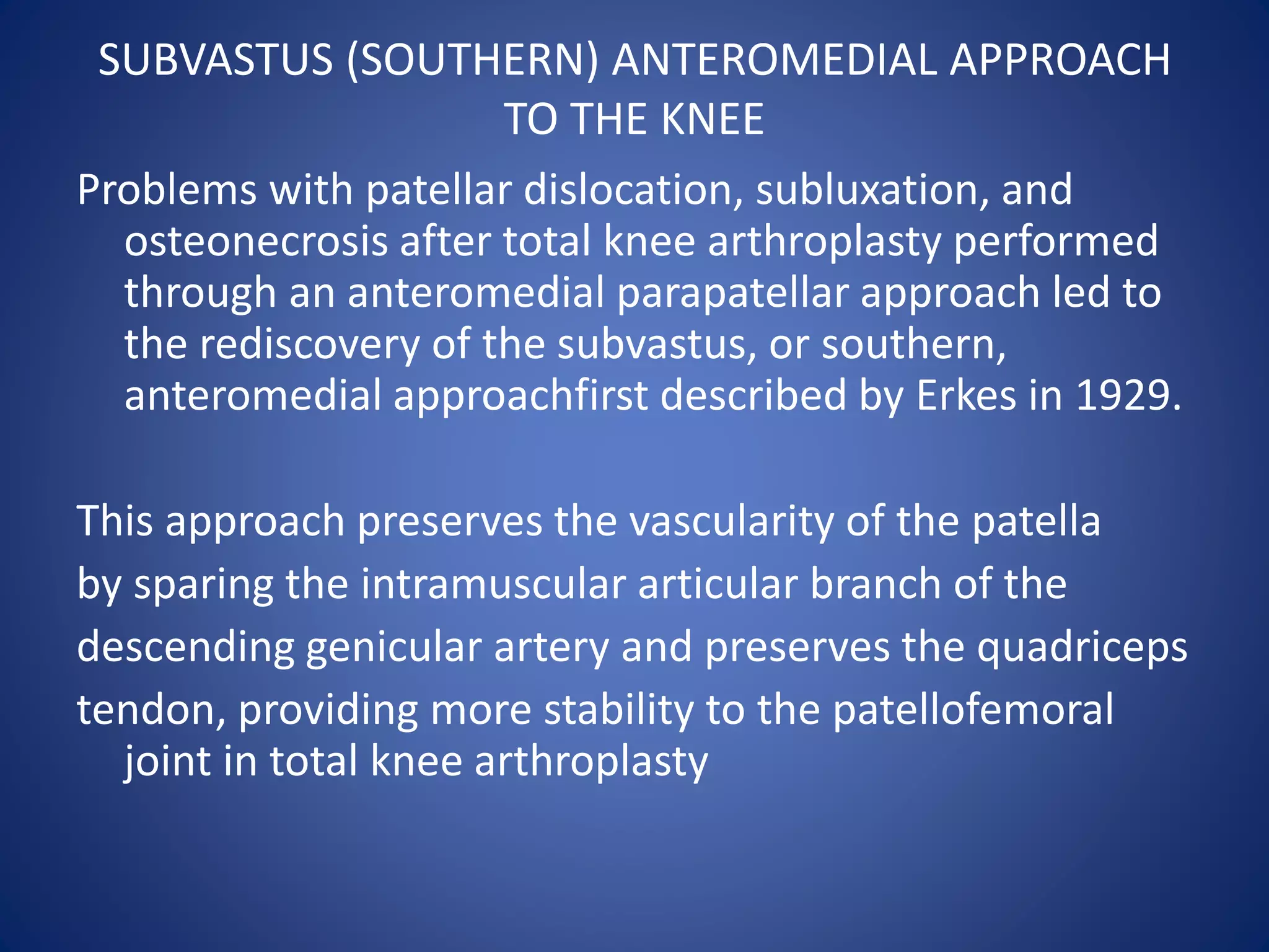 Surgical approaches to knee and ankle joints | PPTX