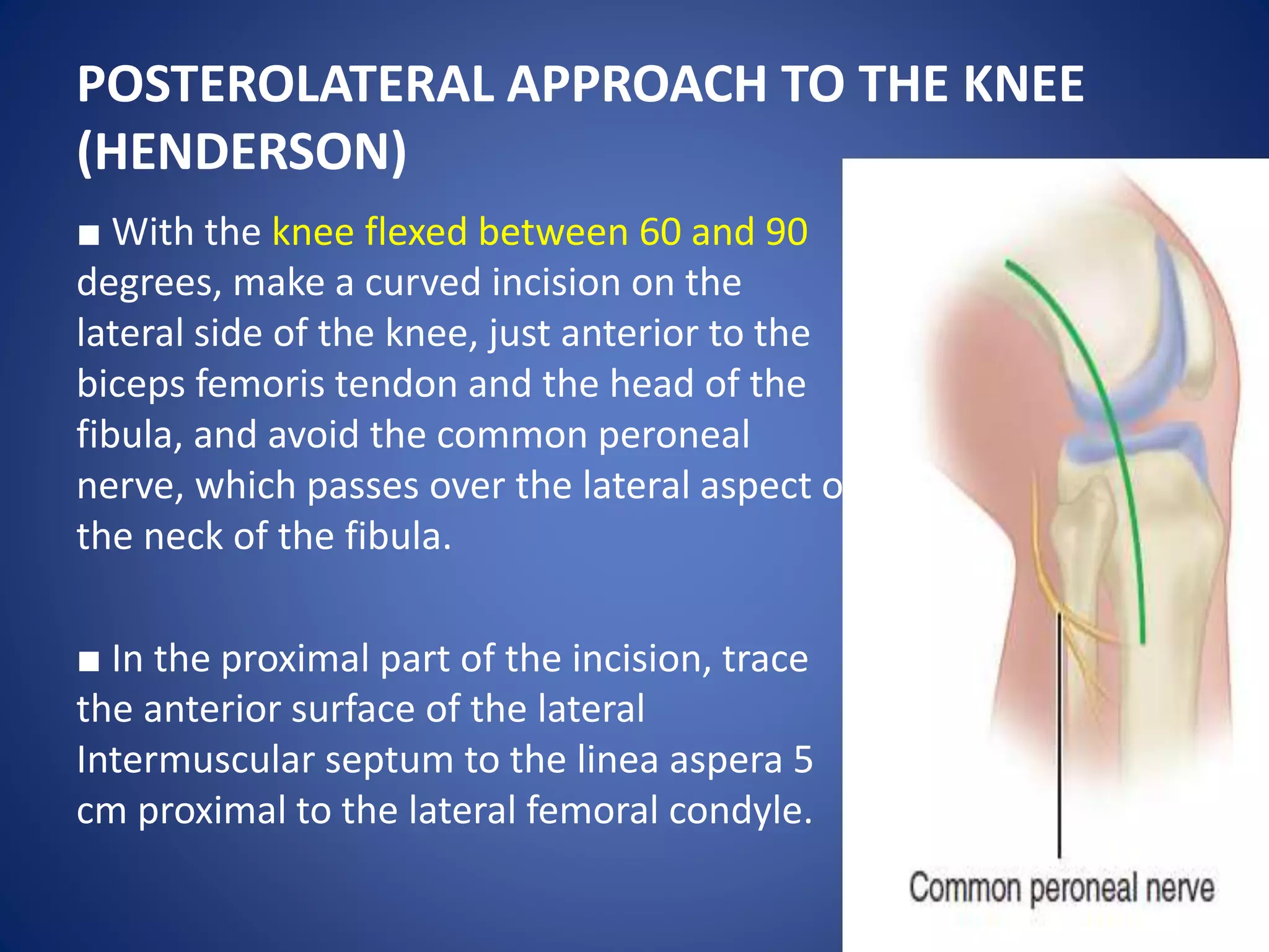 Surgical approaches to knee and ankle joints | PPTX