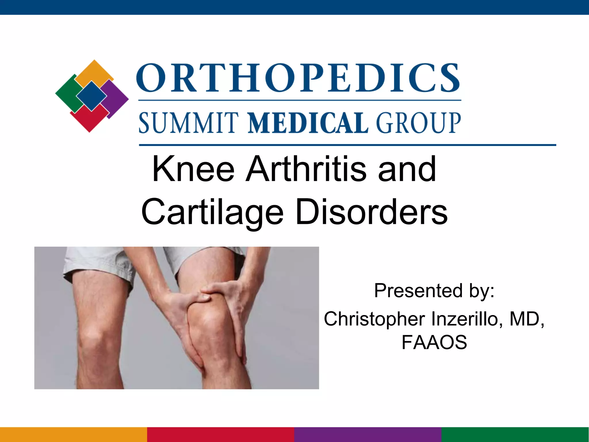 Understanding Knee Arthritis and Cartilage Disorders - Maurice M. Pine ...