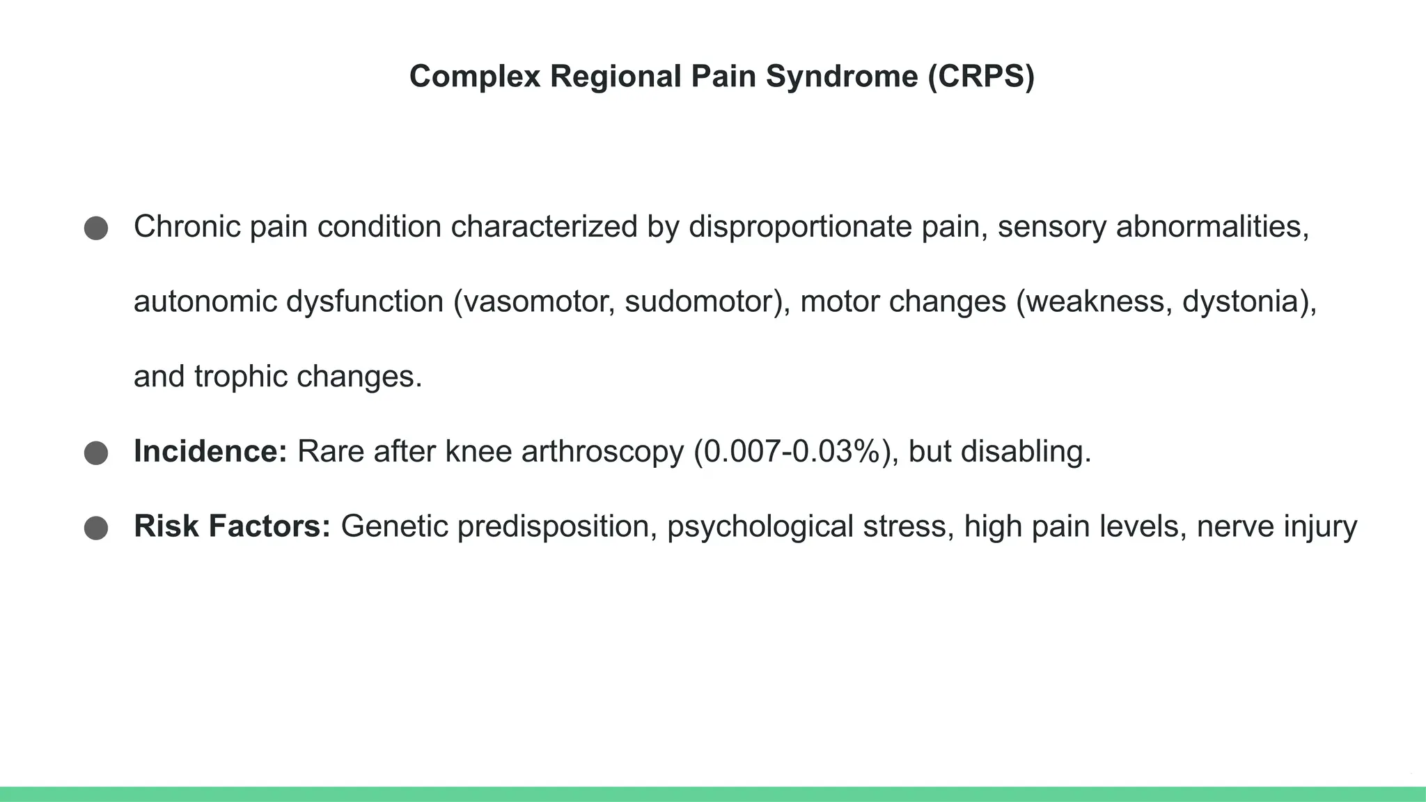 knee Arthroscopy complications intra op prep op post op .pptx