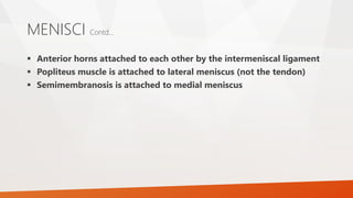 Knee biomechanics dr.bhuvanesh | PPSX