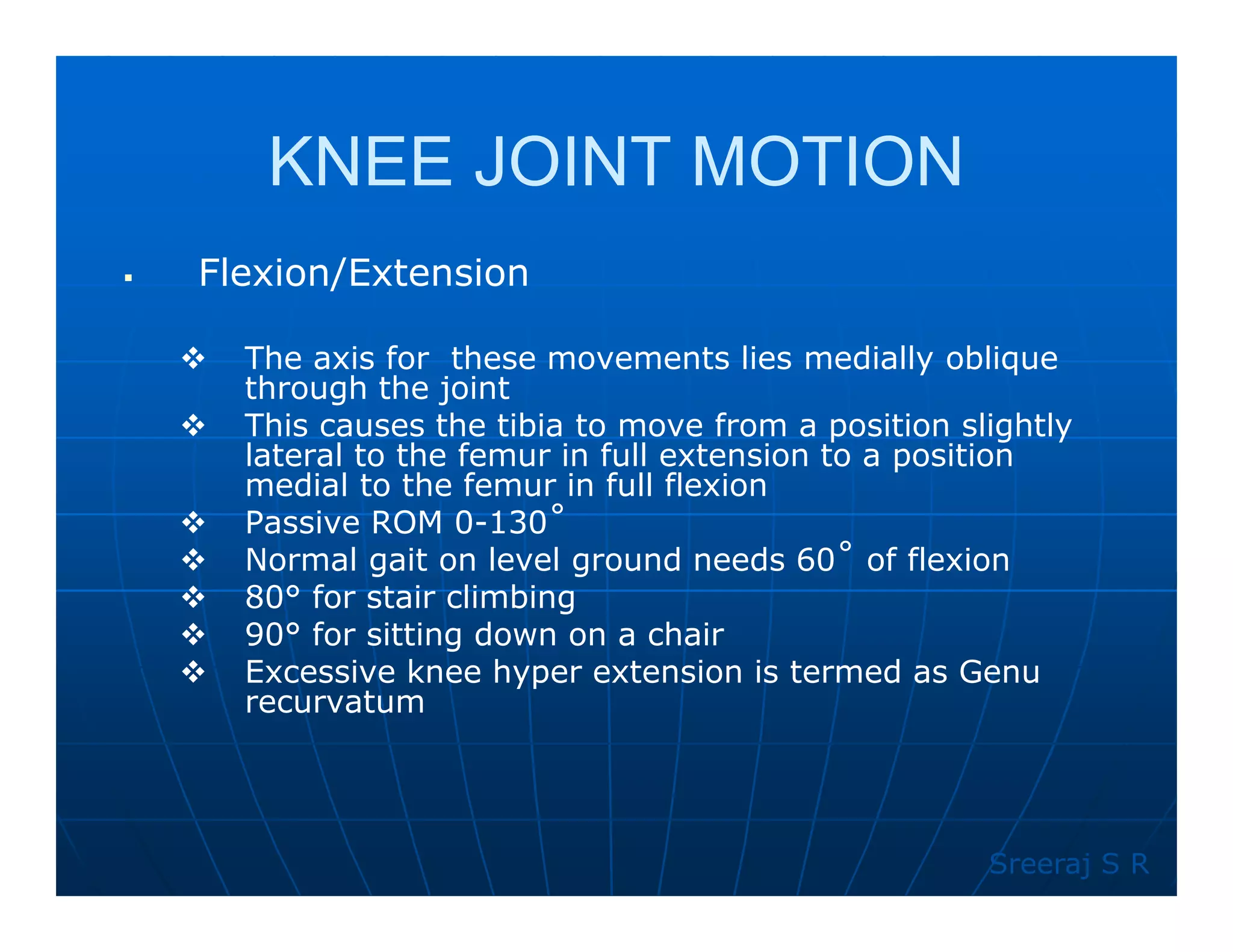 Knee biomechanics | PDF