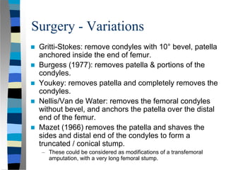 Knee_Disarticulation.pdf fully described and explained | PDF