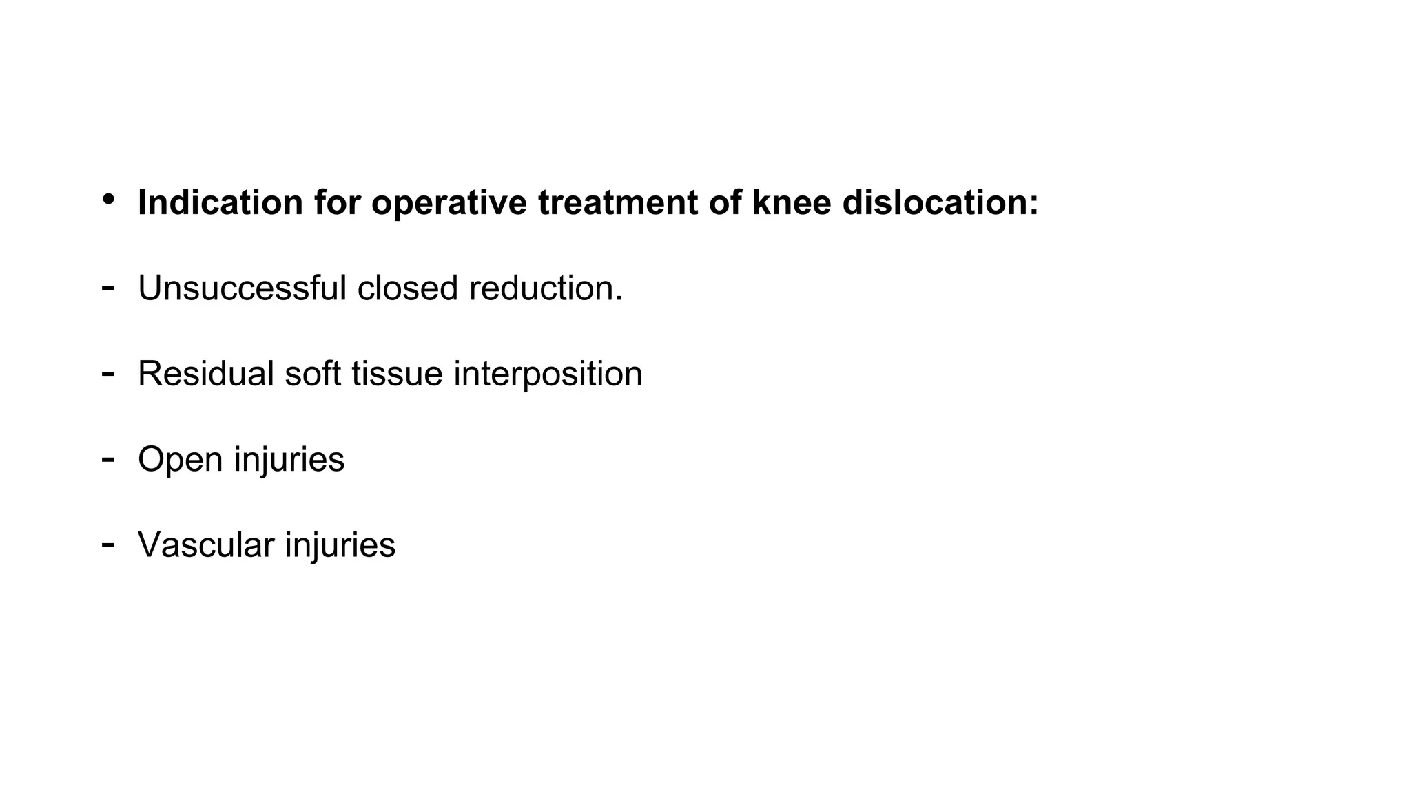 Knee dislocation | PPTX