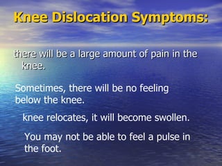 Knee Dislocation 2 | PPT