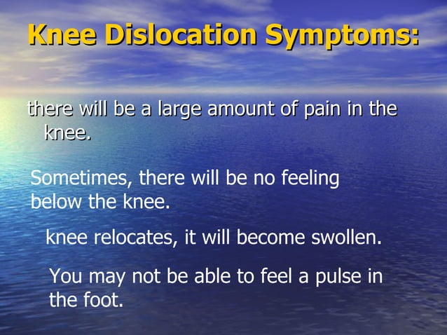 Knee Dislocation 2 | PPT
