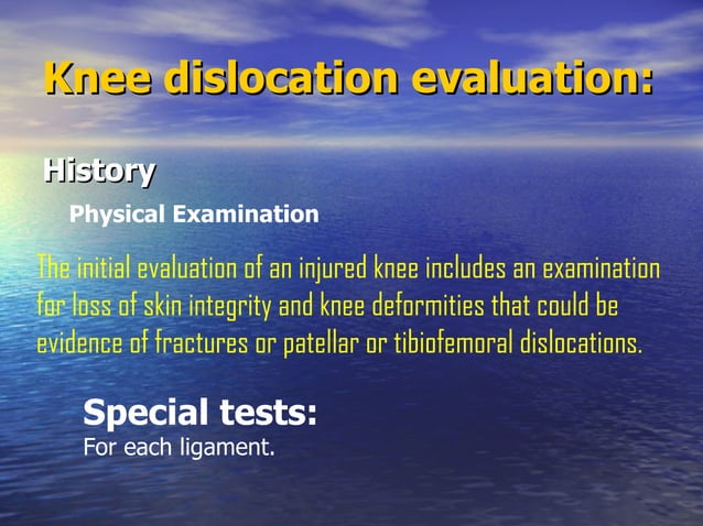 Knee Dislocation 2 | PPT