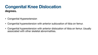 Knee Dislocation Orthopaedics MBBS Presentation | PDF