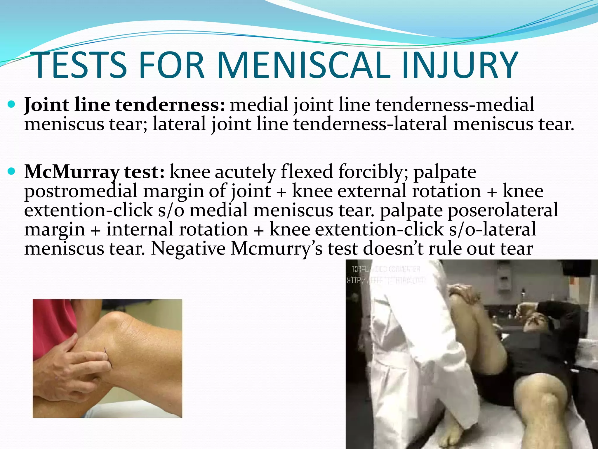 Knee examination | PDF