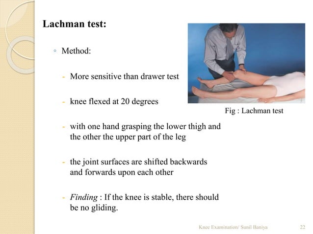 Knee examination | PPTX
