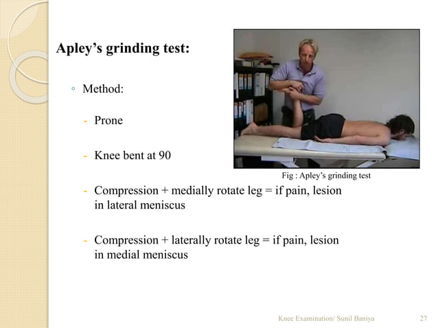 Knee examination | PPTX