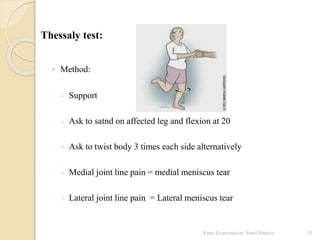 Knee examination | PPTX