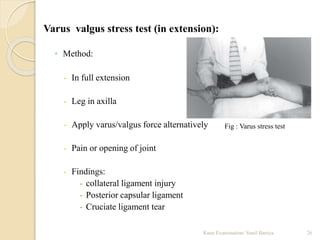 Knee examination | PPT