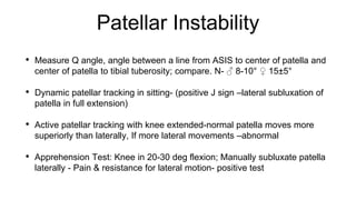 Knee examination | PPTX