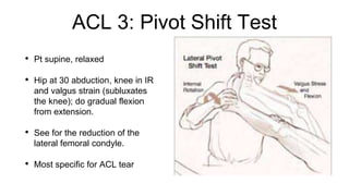 Knee examination | PPTX