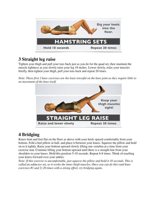 Knee Strengthening Exercises Pdf