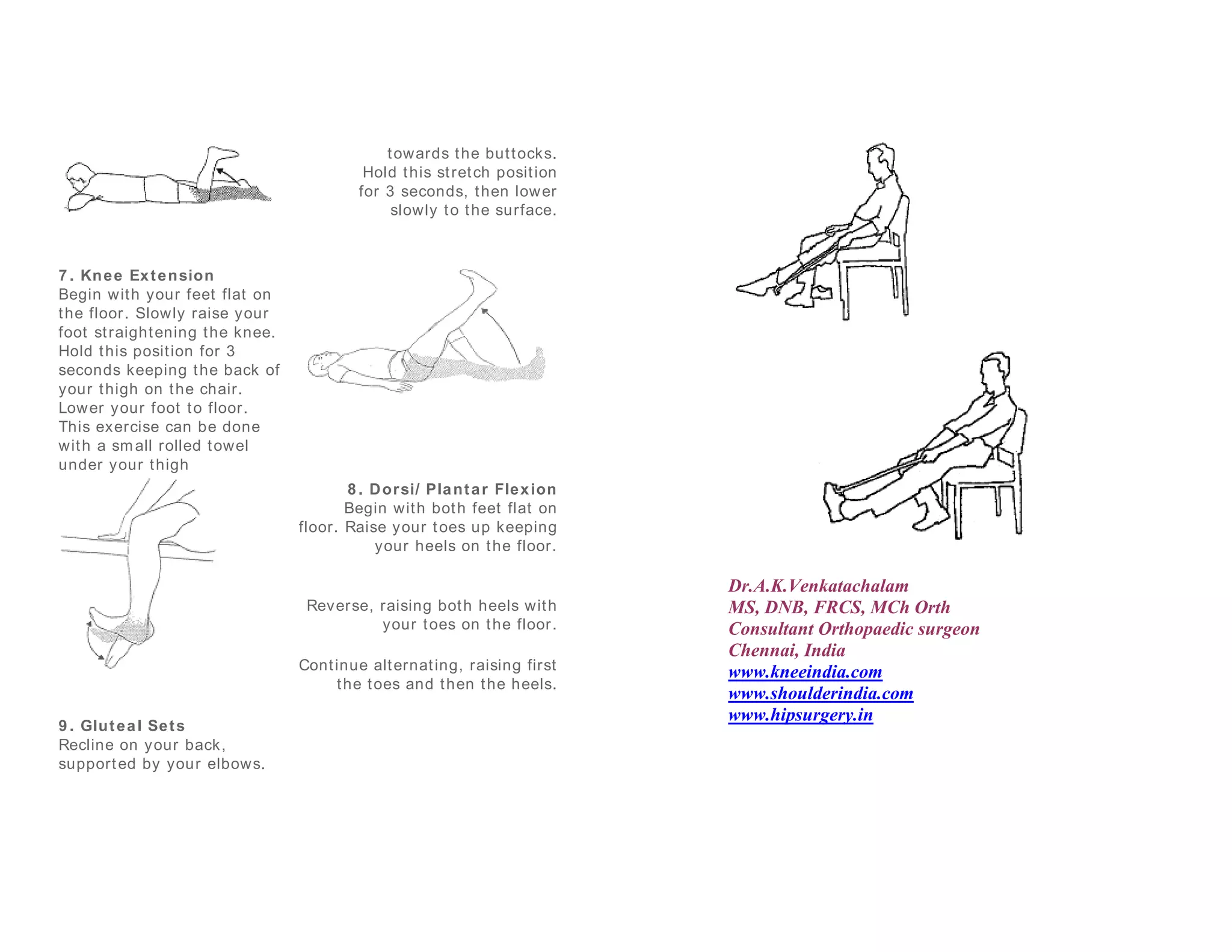 Knee exercises physiotherapy | PDF