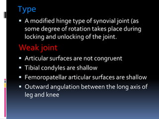 Knee joint | PPTX