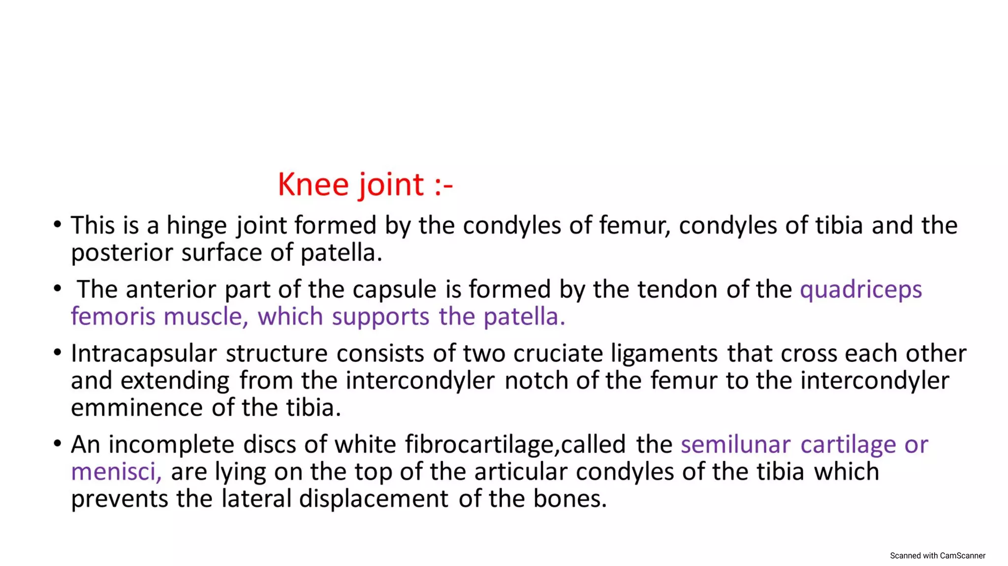 Knee joint | PPT