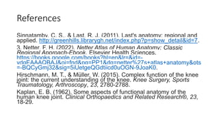 KNEE JOINT ANATOMY with clinical correlates | PDF