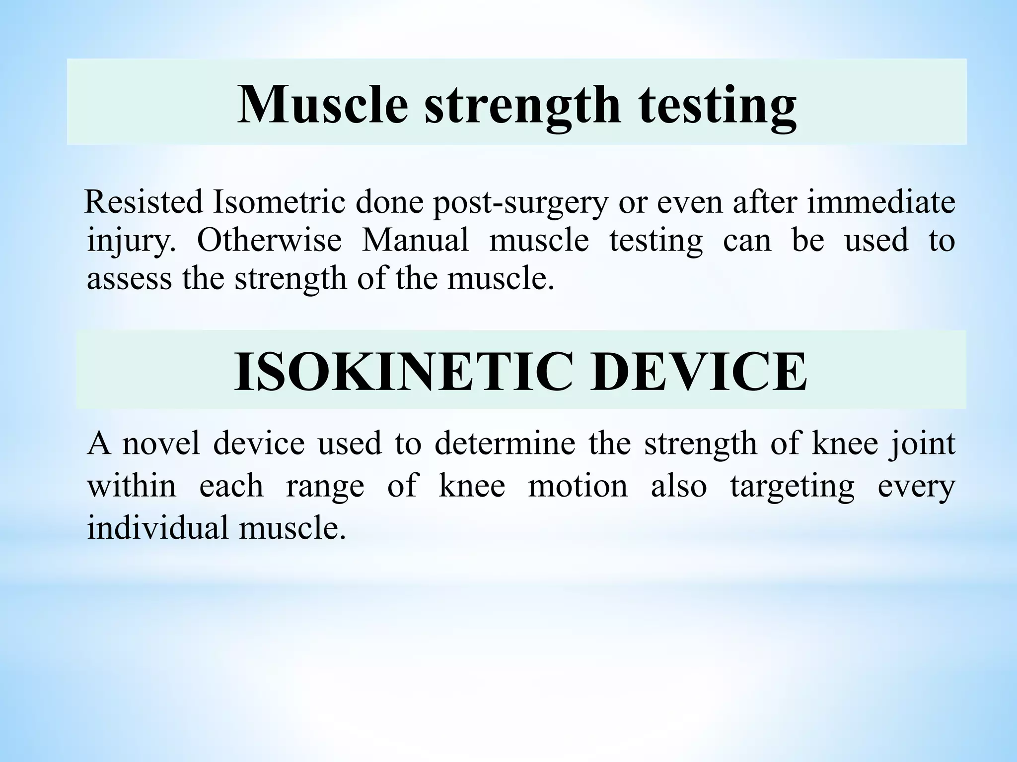Knee joint anatomy, biomechanics, pathomechanics and assessment | PPTX
