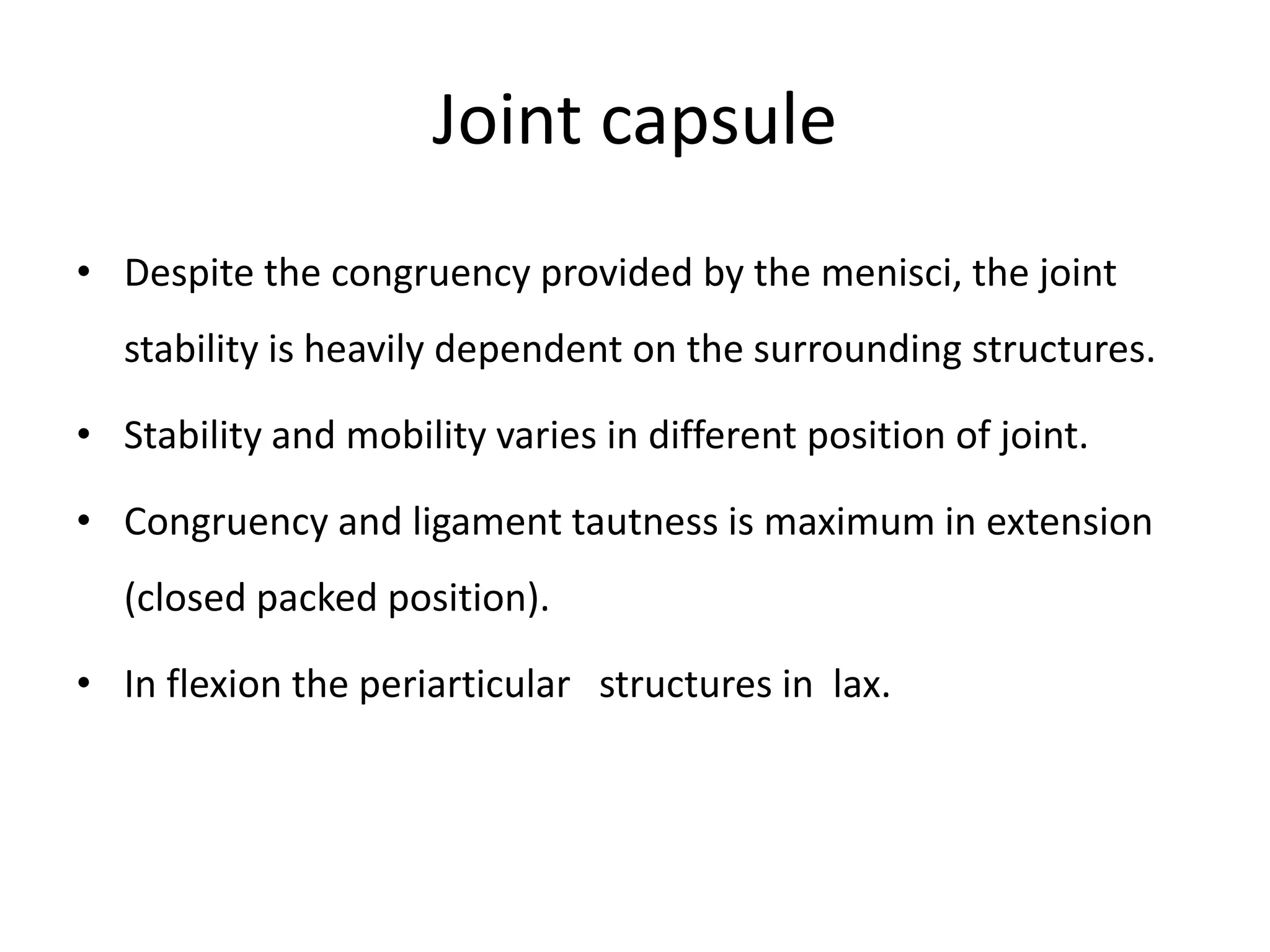 Knee joint biomechanics | PPTX