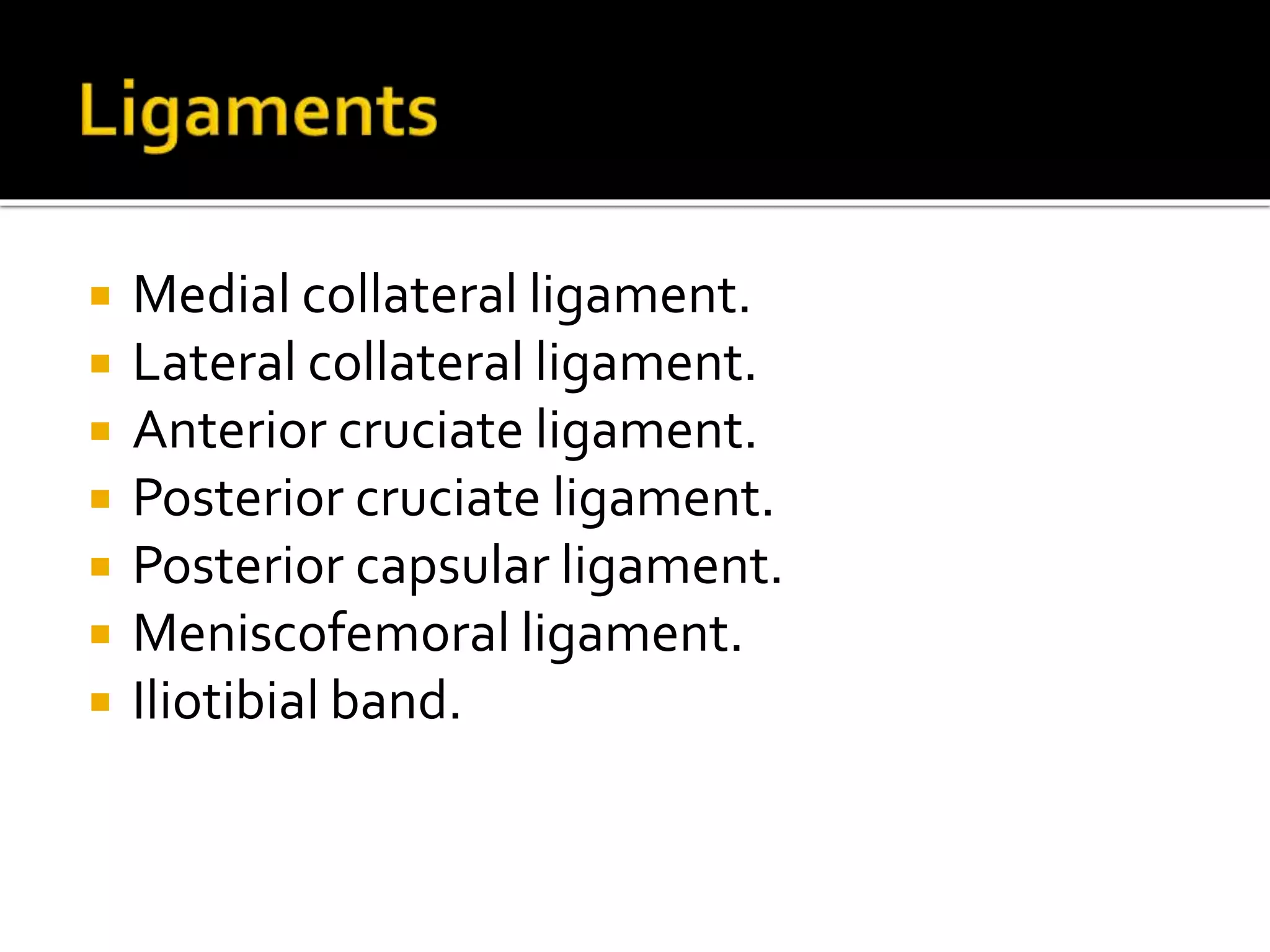Knee joint complex biomechanics | PPTX