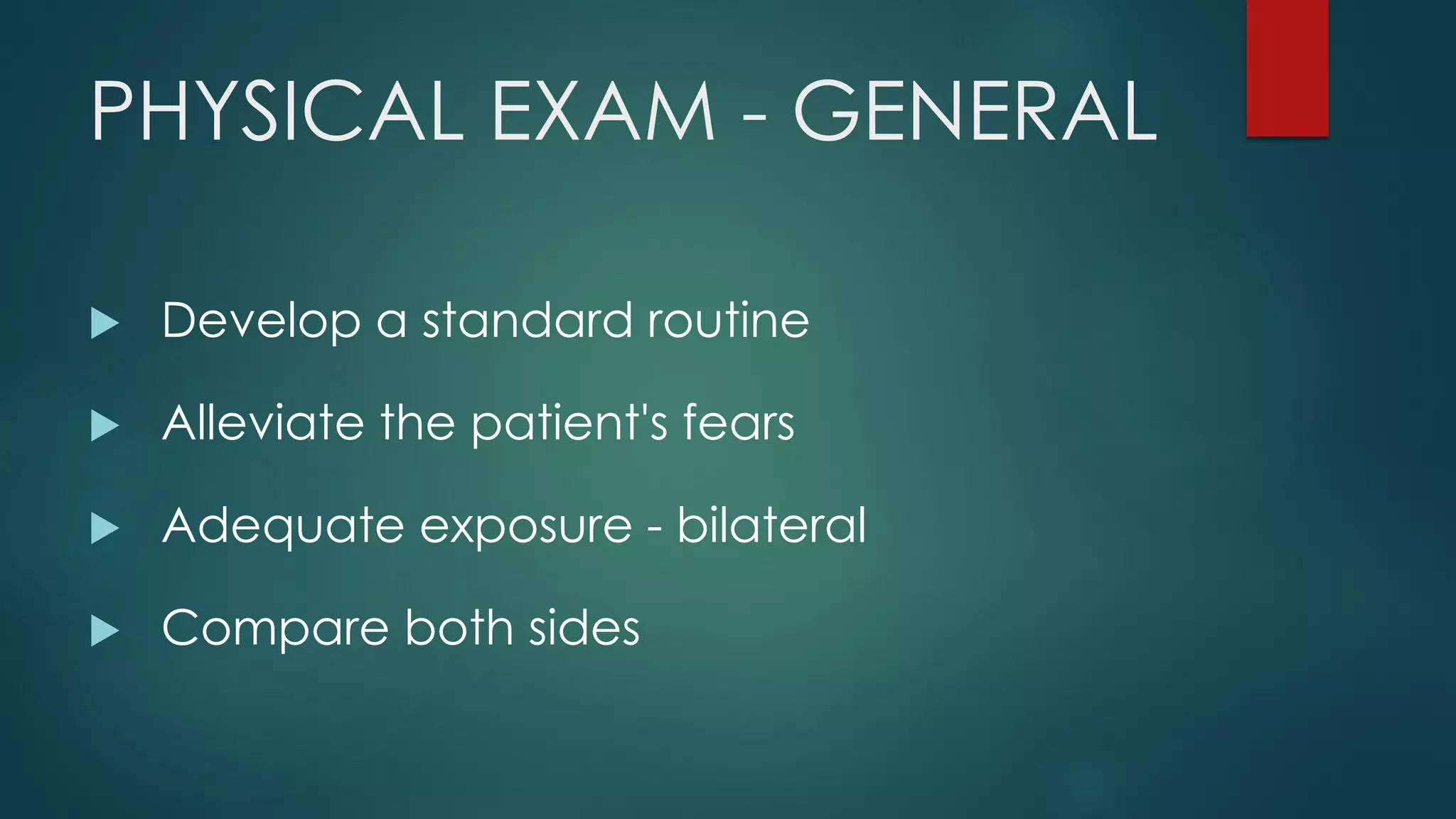 PS SESSION : EXAMINATION OF KNEE JOINT | PDF