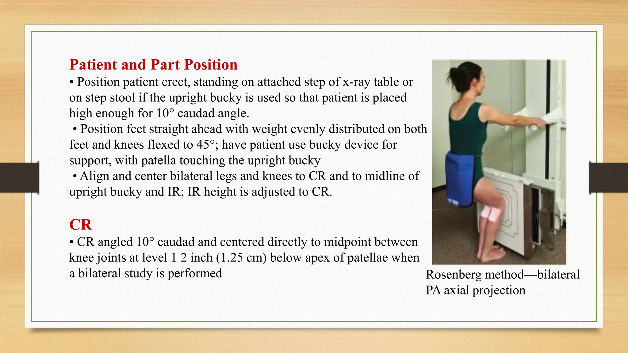 Knee joint (Radiographic projection's) | PPTX