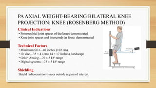 Knee joint (Radiographic projection's) | PPTX