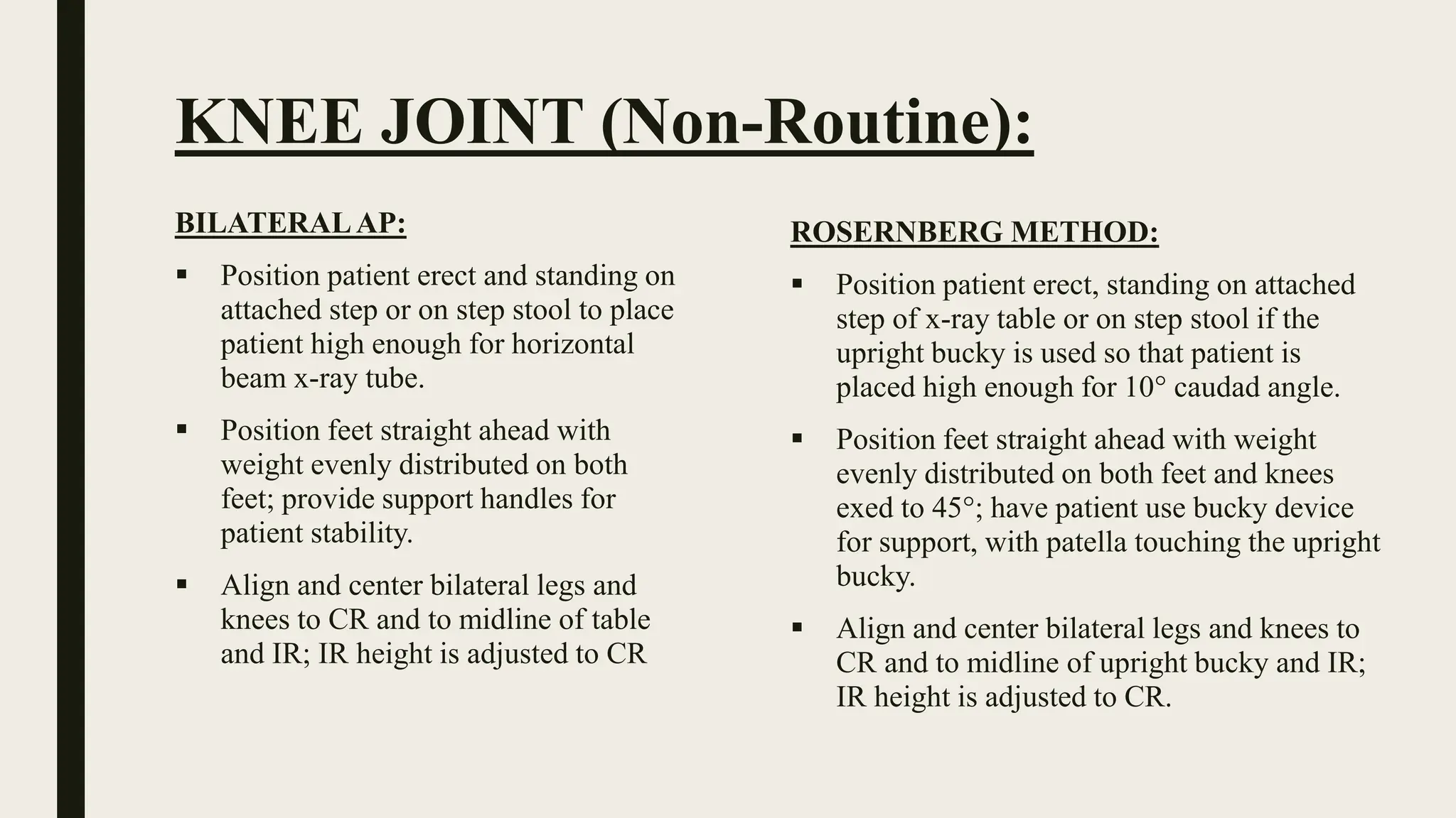 radiography positioning of knee and leg | PPTX