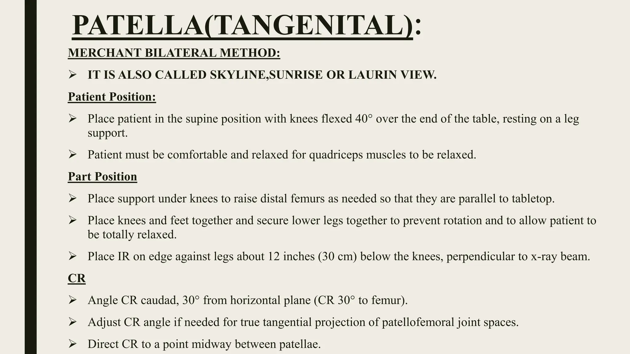radiography positioning of knee and leg | PPTX