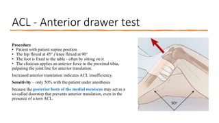 knee ligaments injury Examination.pptx