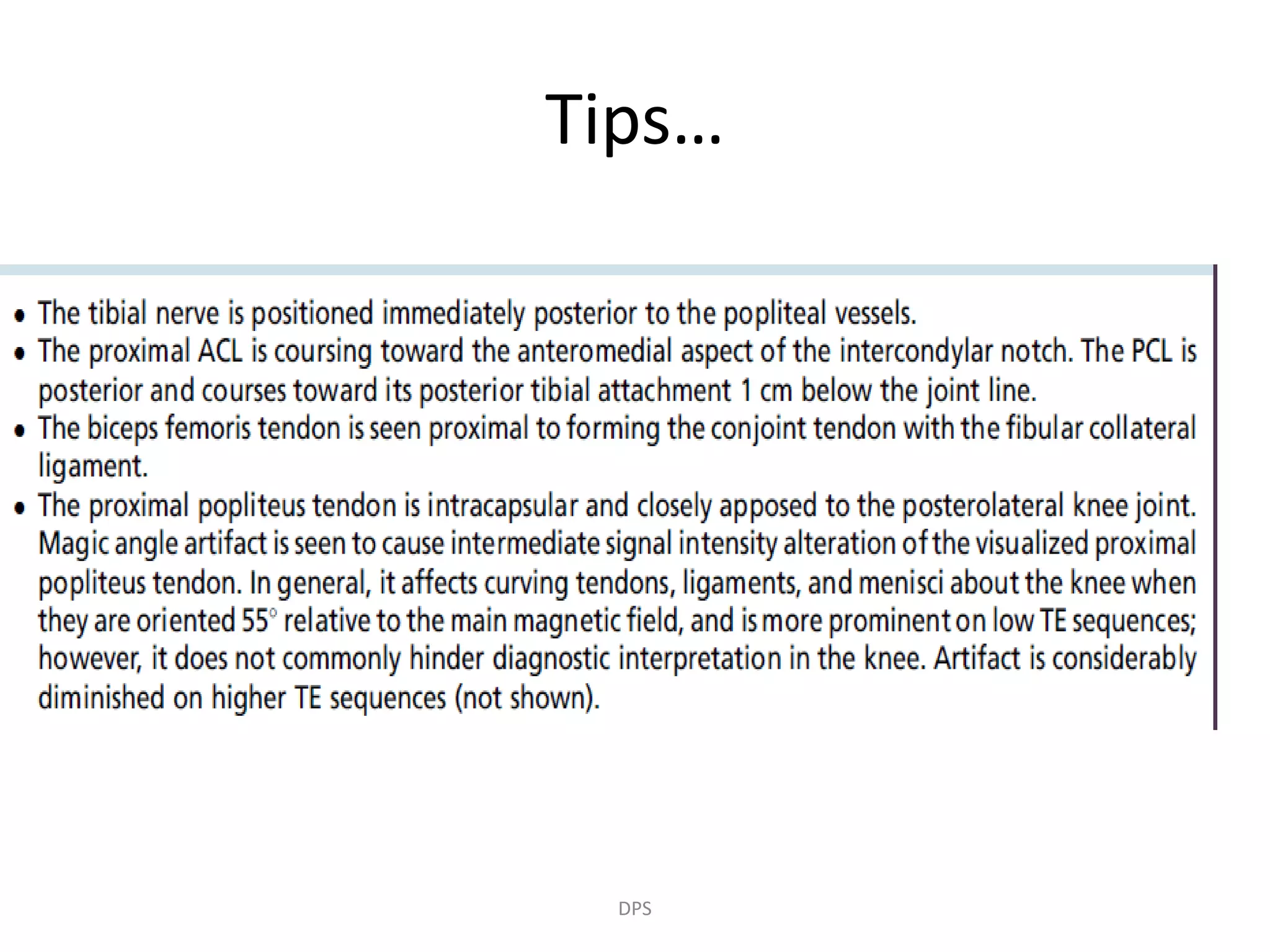 Knee mri: systematic interpretation by dr. d. p. swami | PPTX | Death, Injury, or Military ...