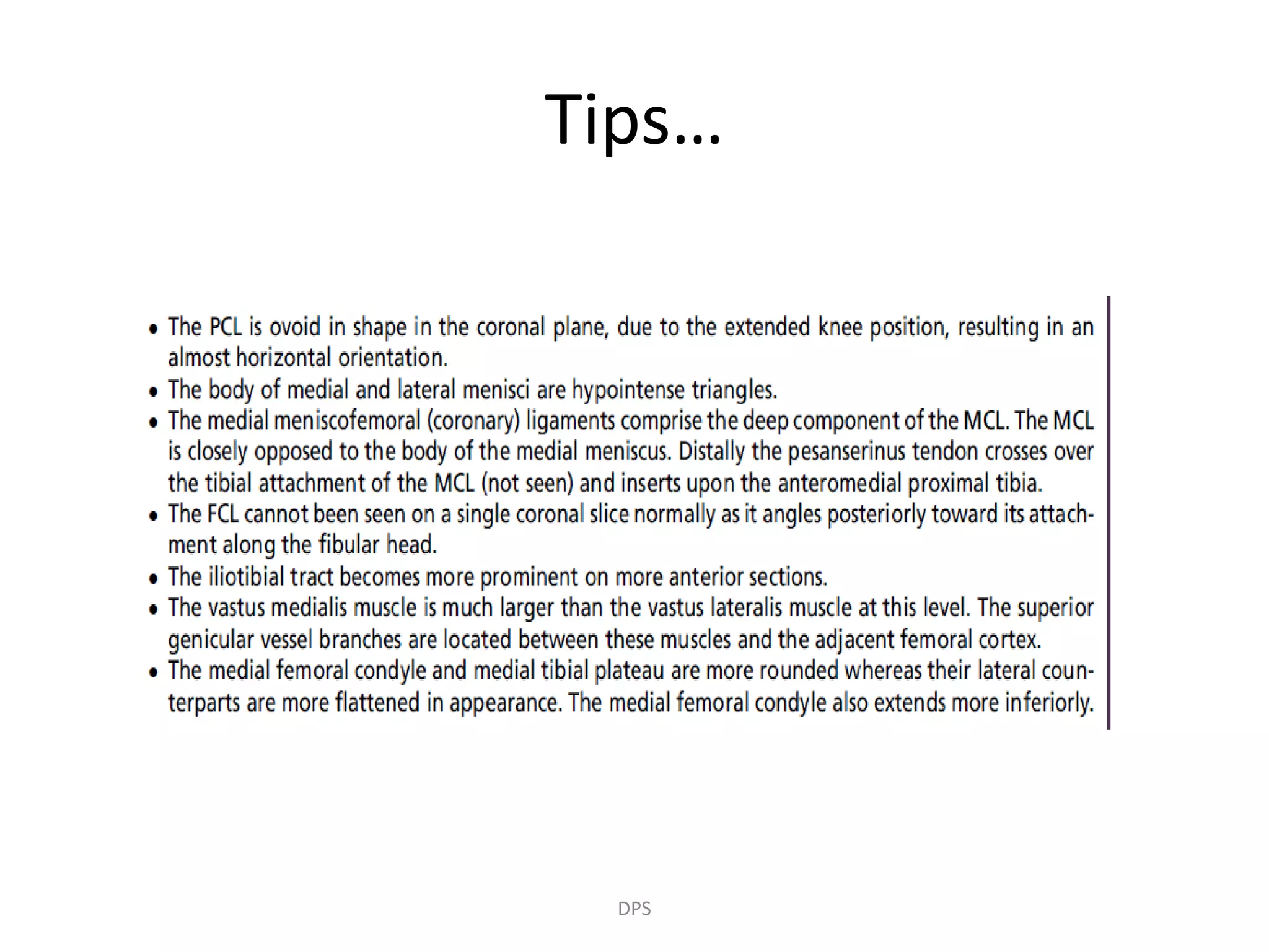 Knee mri: systematic interpretation by dr. d. p. swami | PPTX | Death, Injury, or Military ...