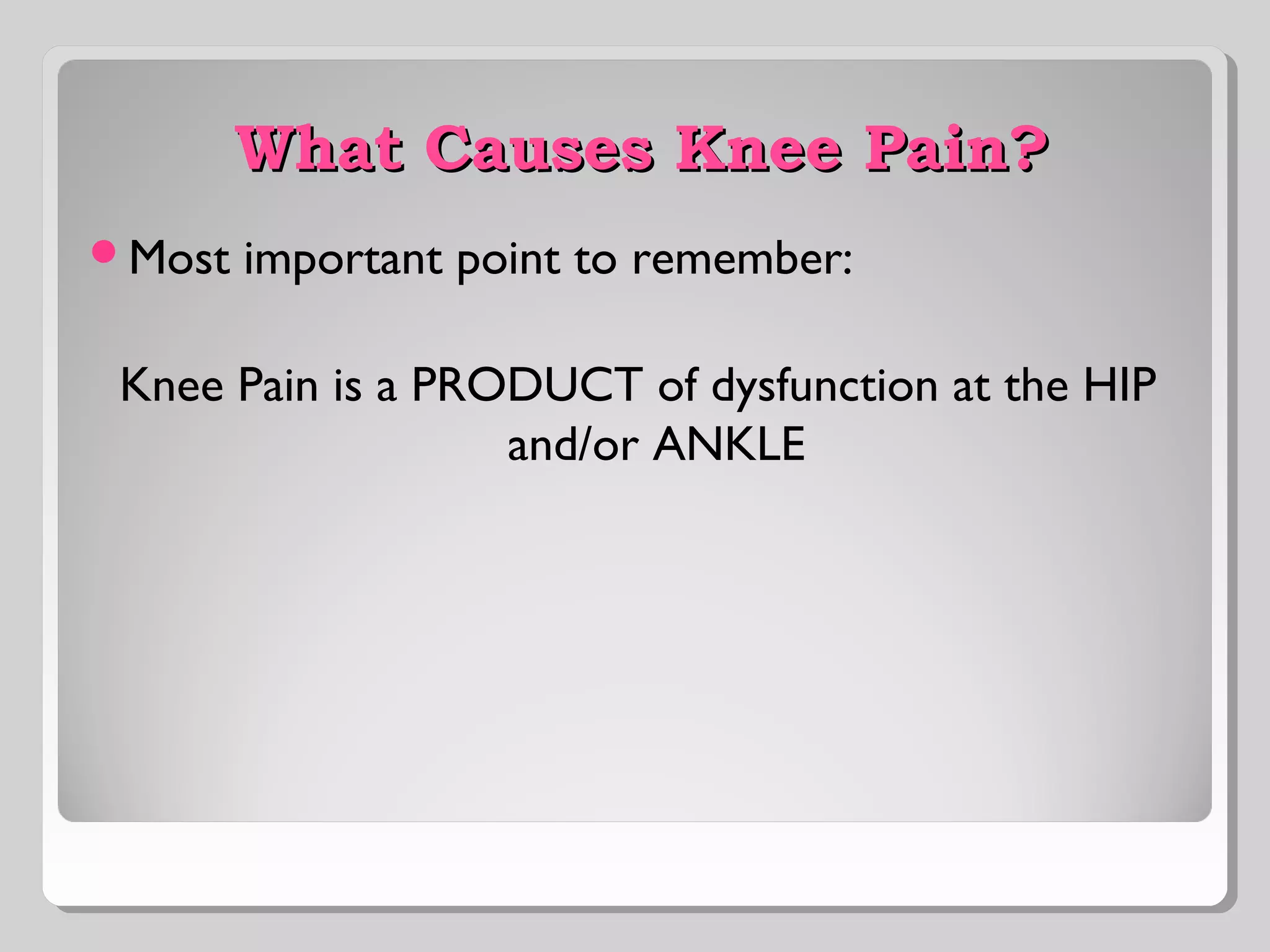 Knee pain solutions:Tips for your exercise program | PPT