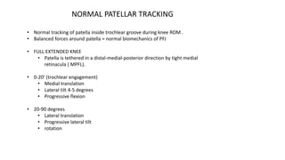BIOMECHANICS & PATHOMECHANICS OF KNEE JOINT AND PATELLOFEMORAL JOINT | PPTX