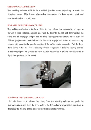 Knee scooter manual (new) | PDF