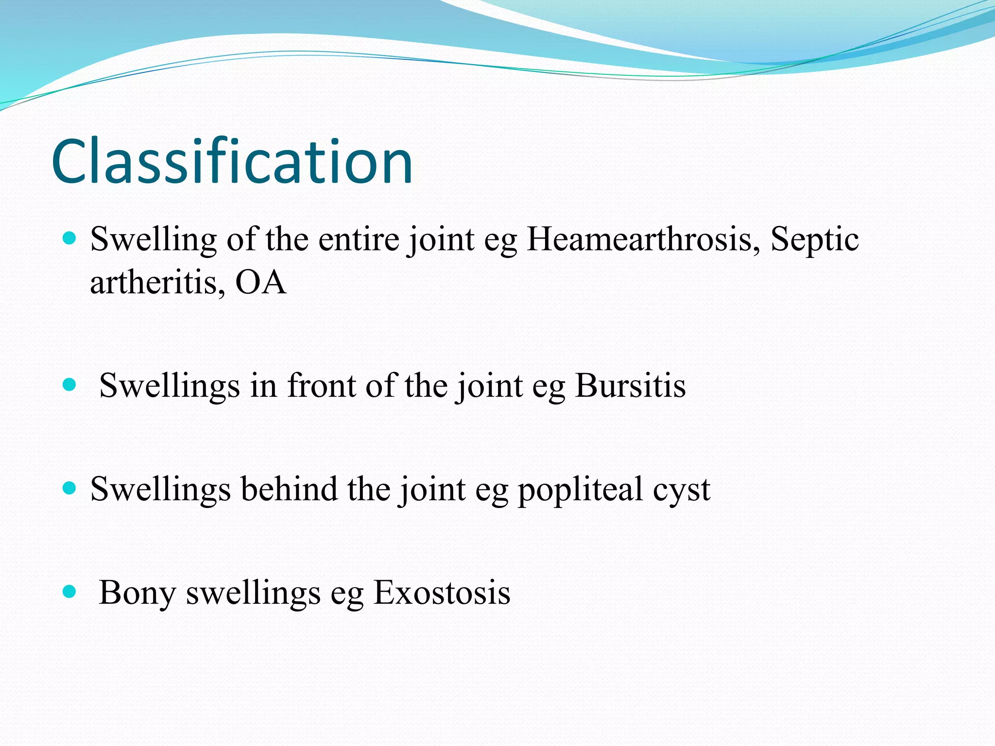Knee swelling | PPTX
