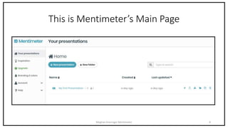 Mentimeter Tutorial | PPTX