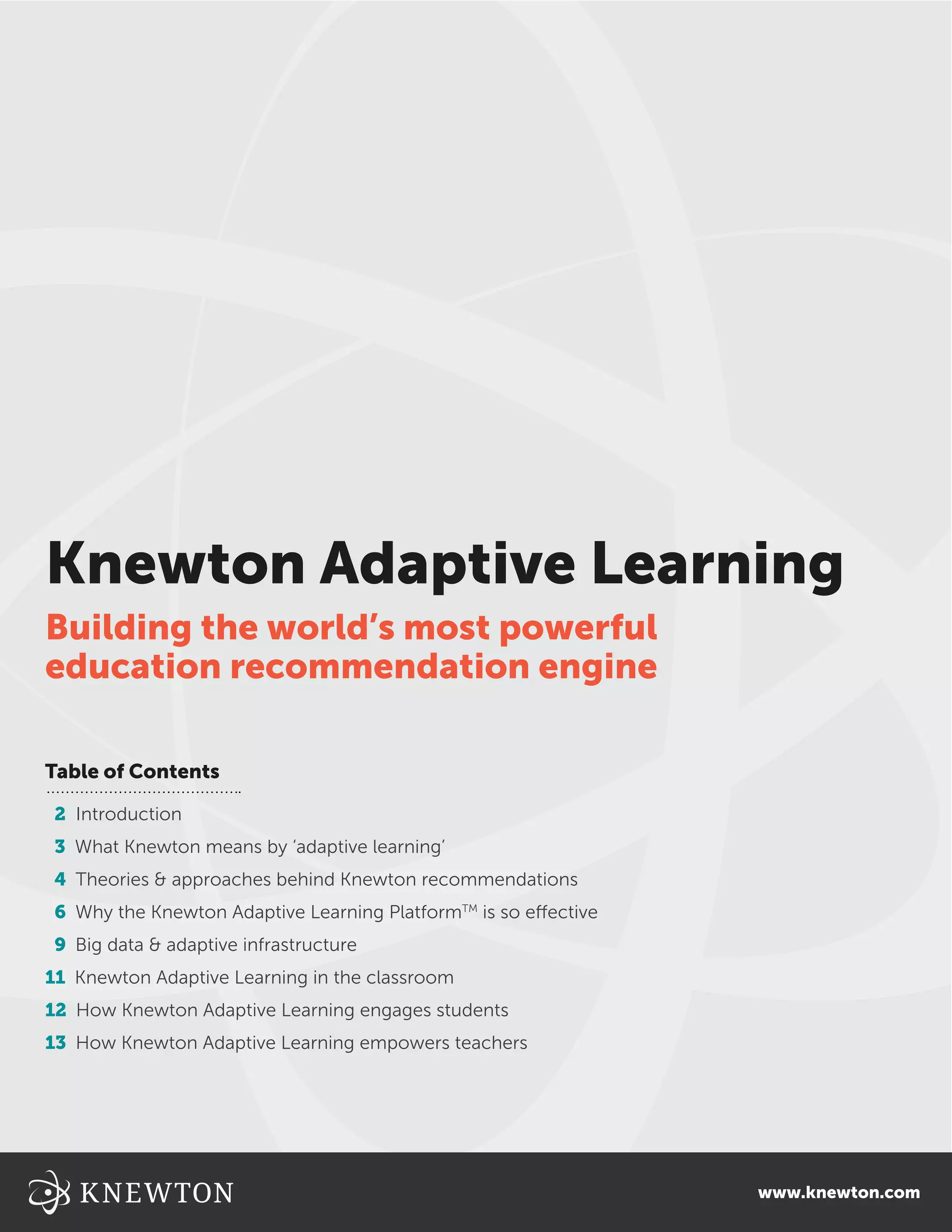 Knewton - Adaptive learning | PDF
