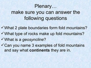 Kn fold mountains | PPT