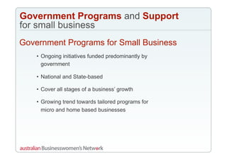 Government Programs and Support | PDF