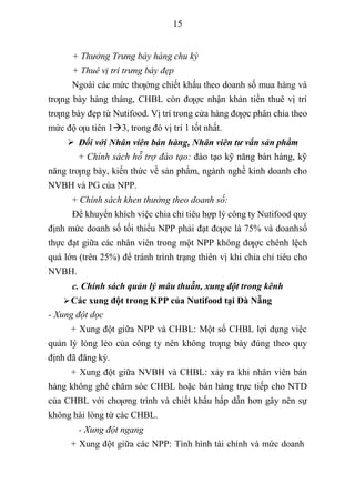 Quản trị kênh phân phối của Công ty cổ phần thực phẩm dinh dưỡng Nutifood tại thị trường Đà Nẵng ...