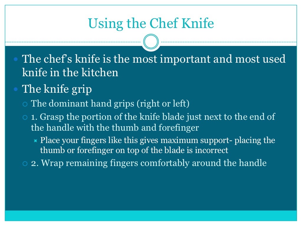Knife skills