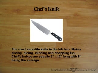 Knife and Cutting Techniques | PPT