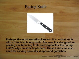 Knife and Cutting Techniques | PPT
