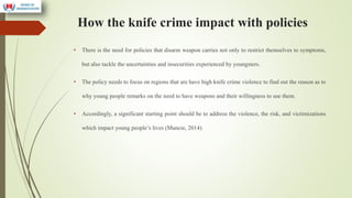 Knife Crime Case Study Pptx