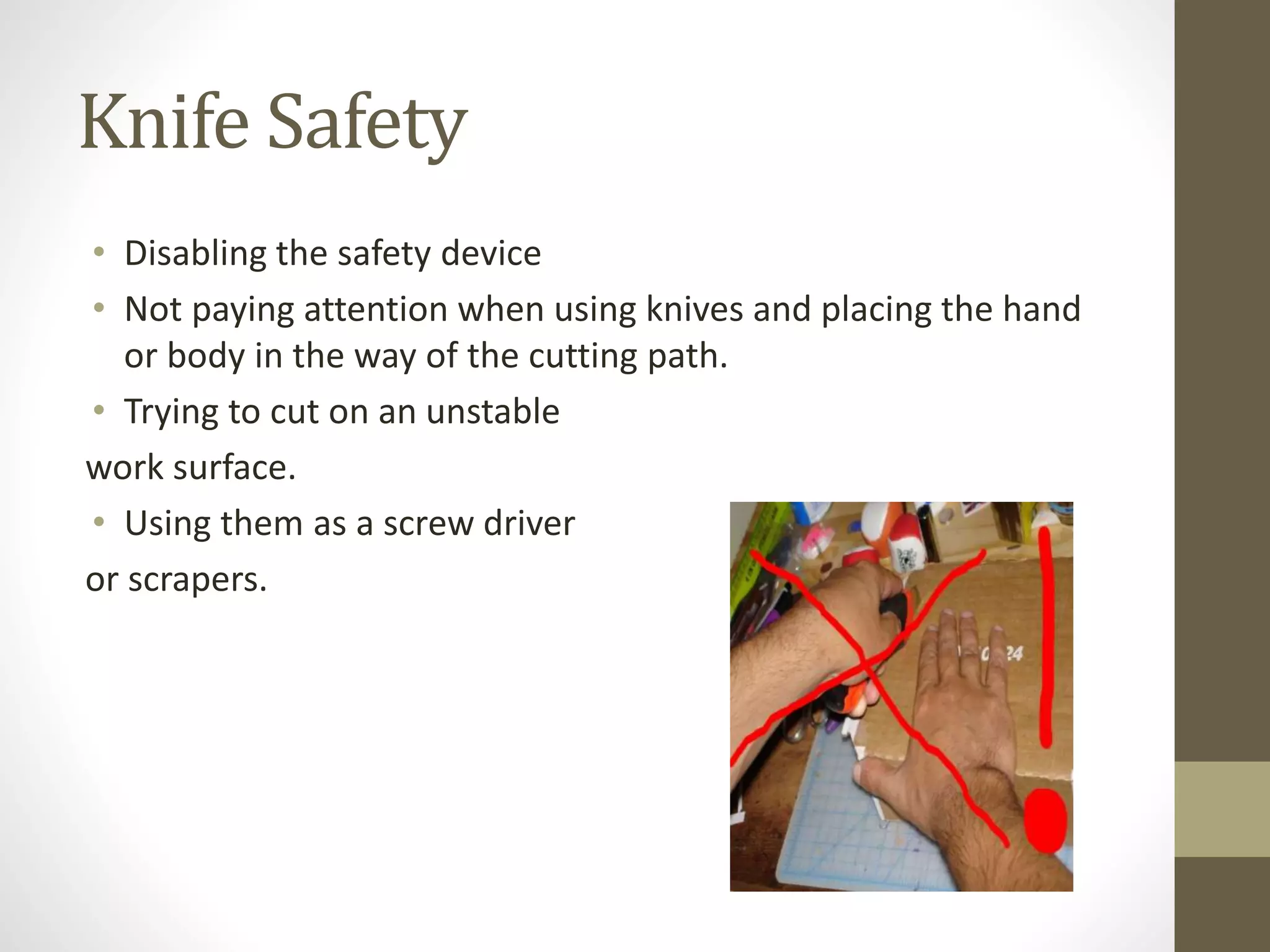 Knife safety | PPTX