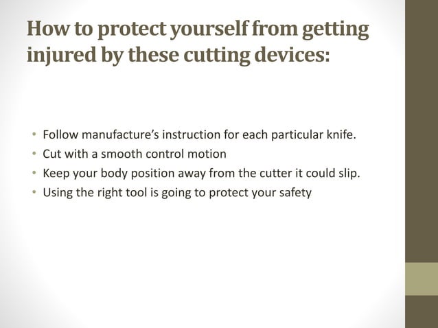 Knife safety | PPTX